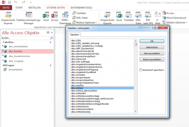 Offene Datenbank | WinTech-EDV Online